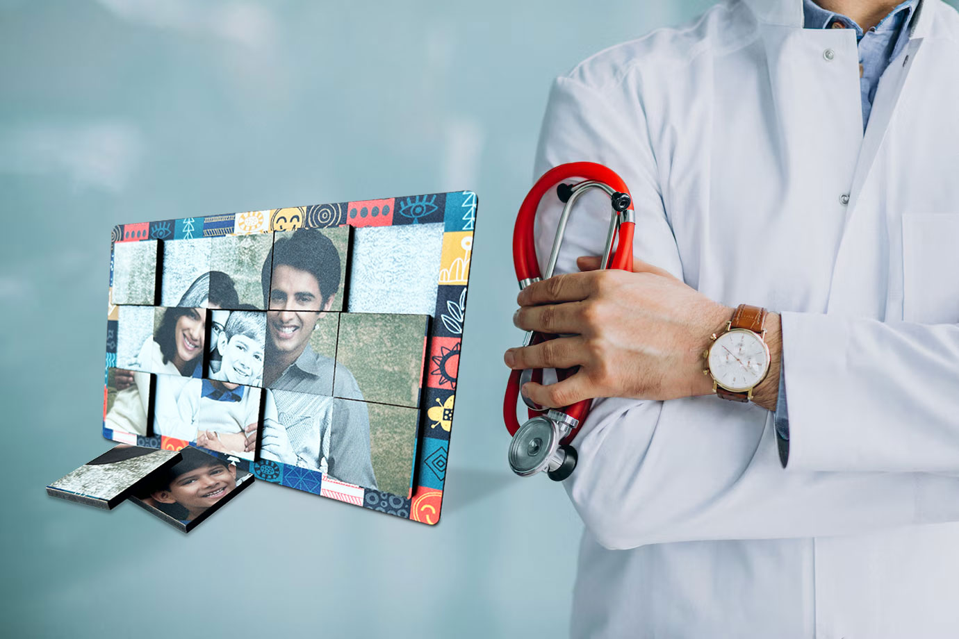 Magnetic Puzzle Photo Frame for Doctor Engagement: Enhancing Pharma ...